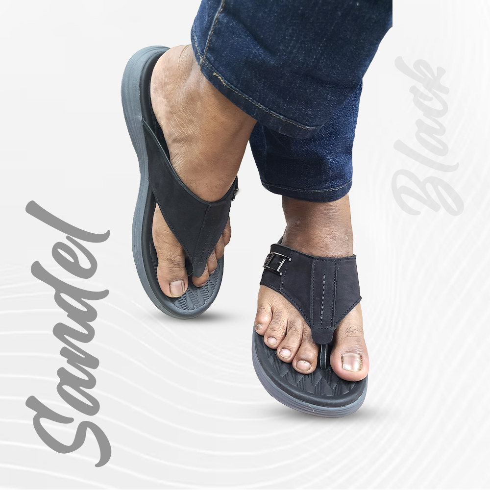 Sandel Black Color ( Code B302 ) – rhleatherbd